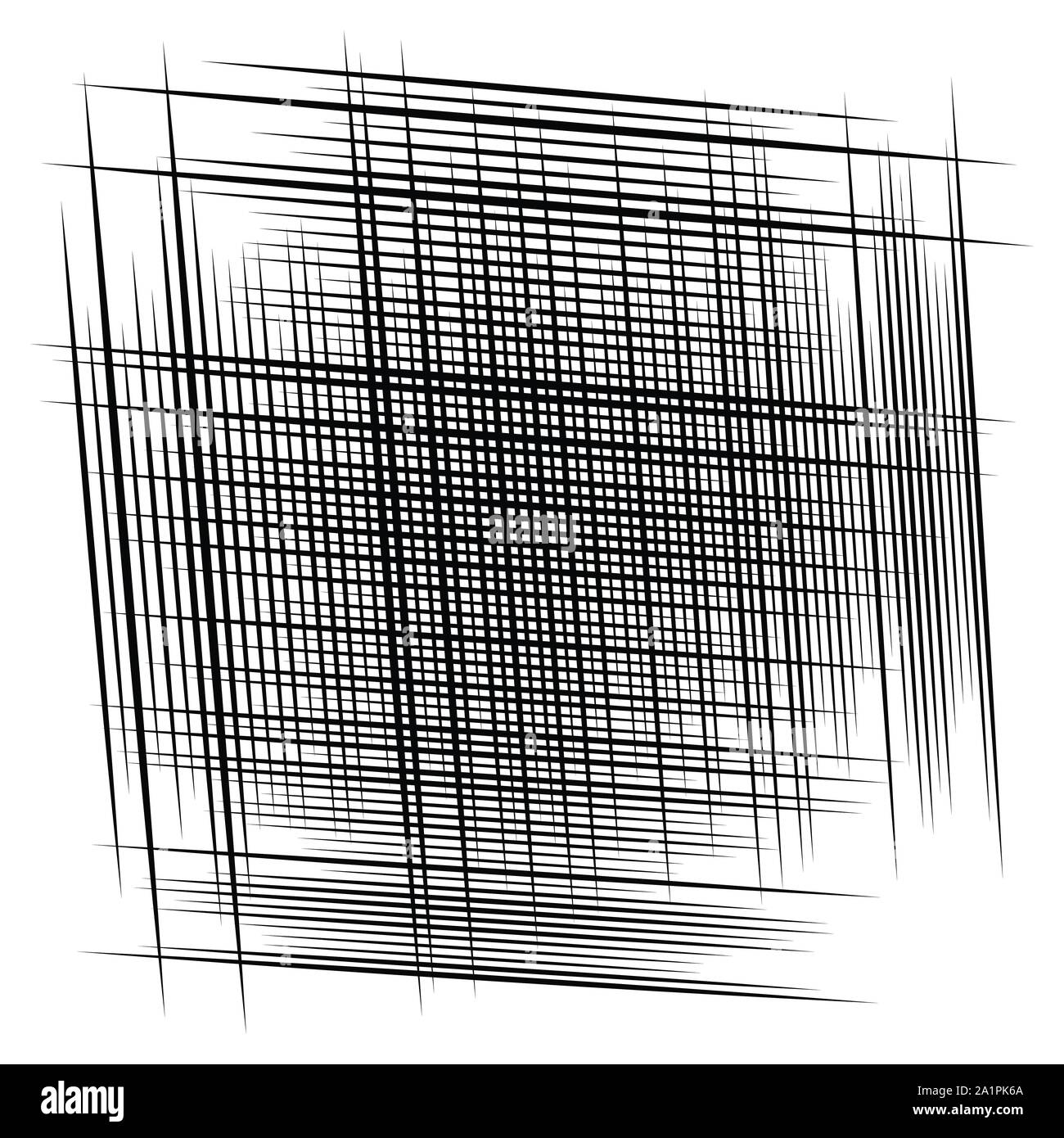 random tilt, oblique grid, mesh pattern. dynamic slanting intersect lines. abstract grate design ...