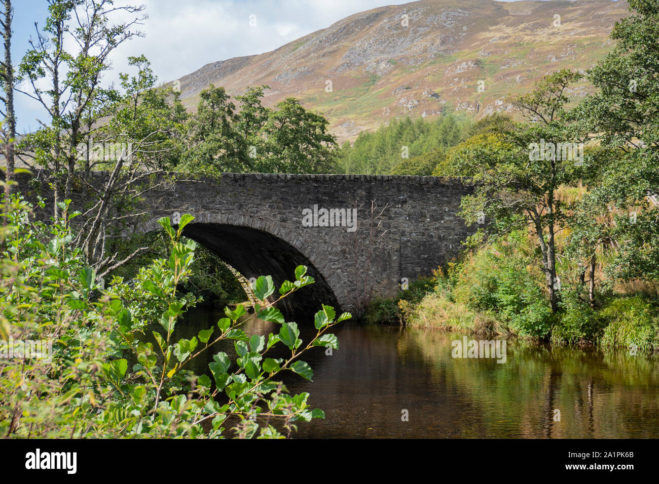 Scotland bridge trees hills hi-res stock photography and images - Alamy