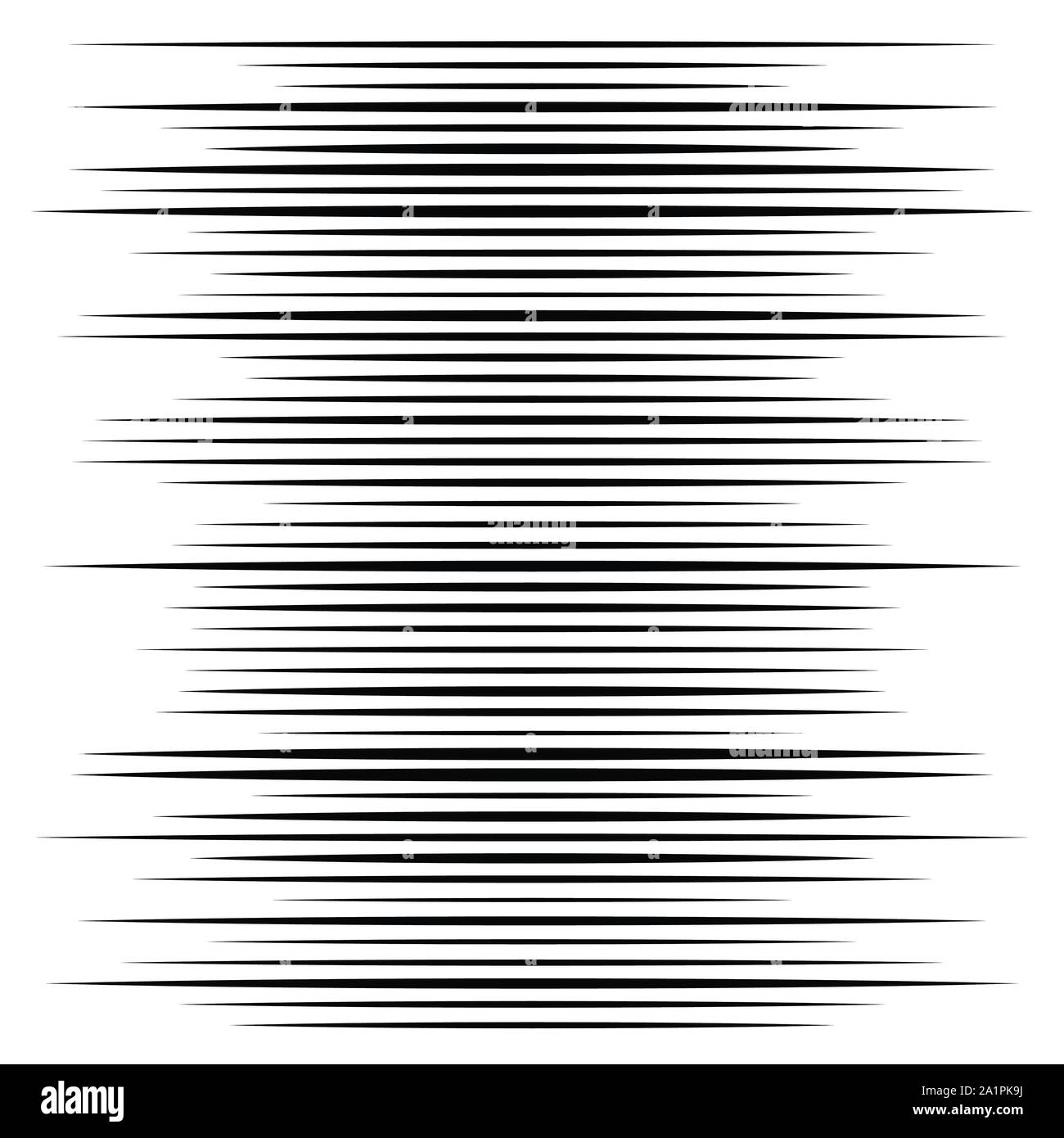 Random lines element. Random horizontal lines. Irregular straight ...
