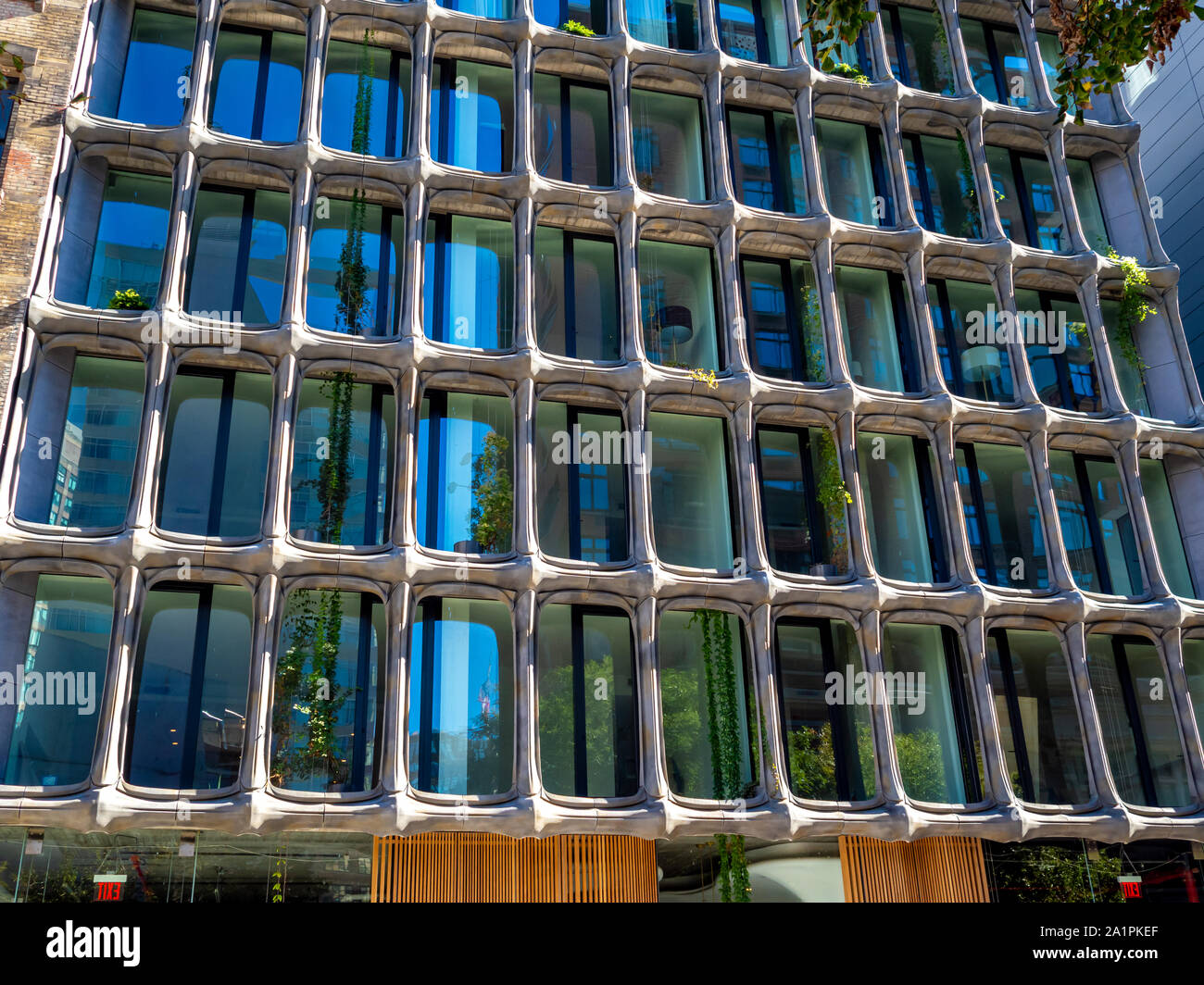 one of a kind architecture artistic building facade in downtown ...