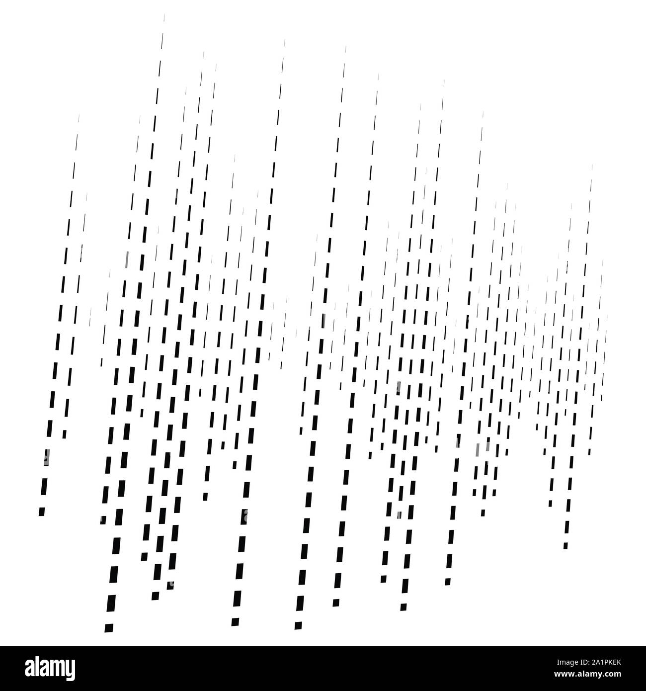 Dynamic lines pattern. Stripes half-tone element. Dashed, segments ...