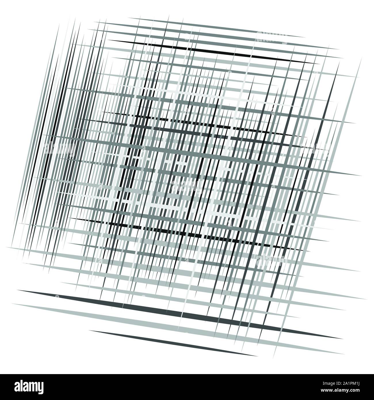 random tilt, oblique grid, mesh pattern. dynamic slanting intersect lines. abstract grate design ...