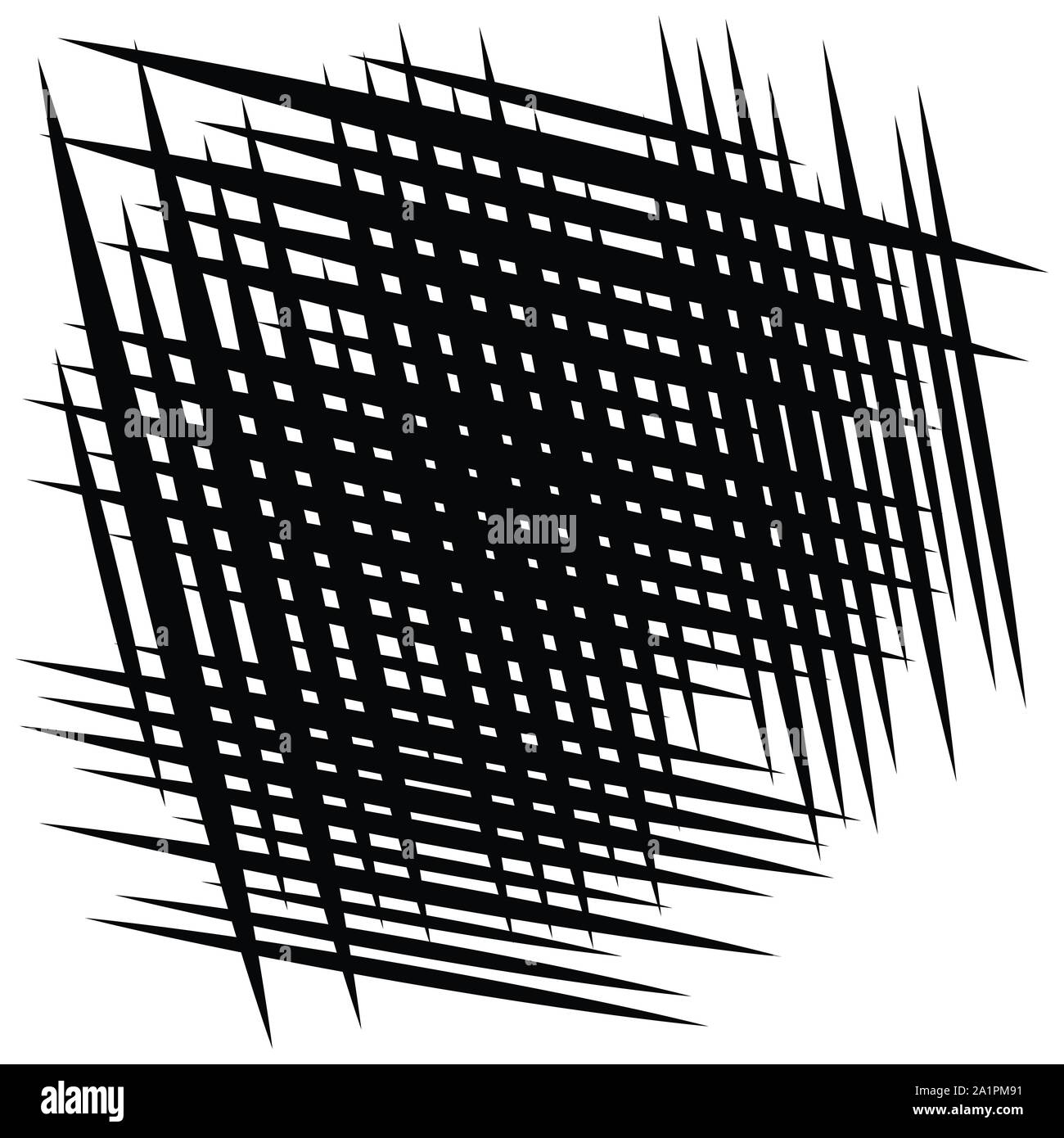 random tilt, oblique grid, mesh pattern. dynamic slanting intersect lines. abstract grate design ...