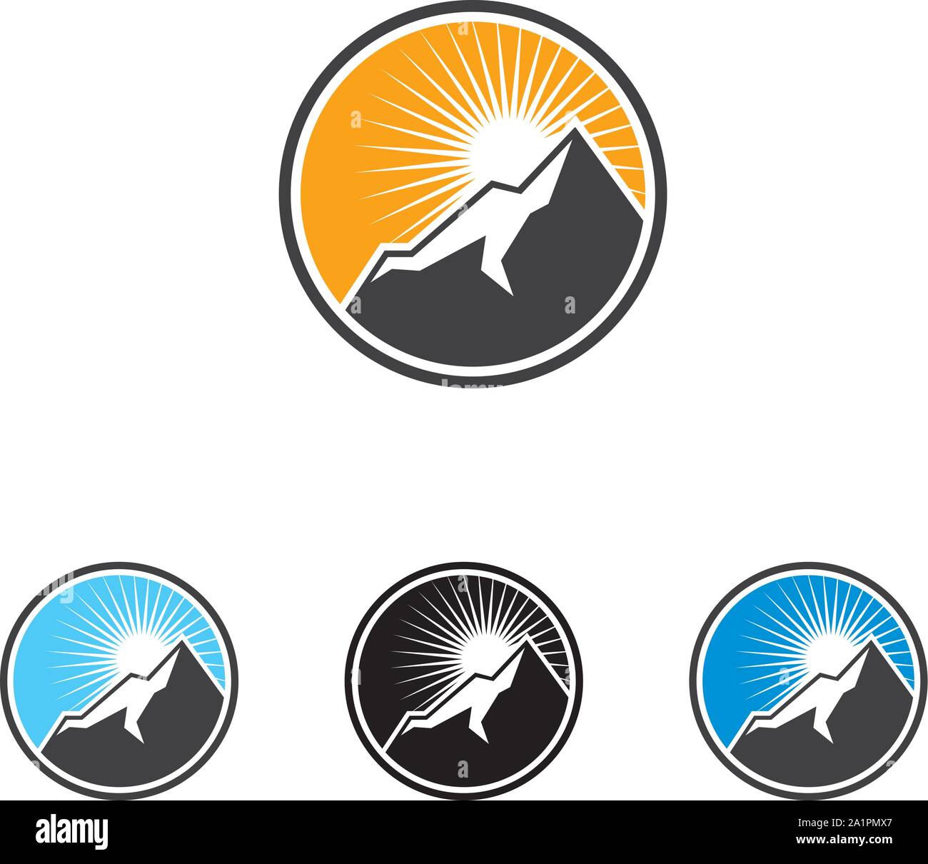 vector mountain and outdoor adventures logo, Mountain Logo Template ...