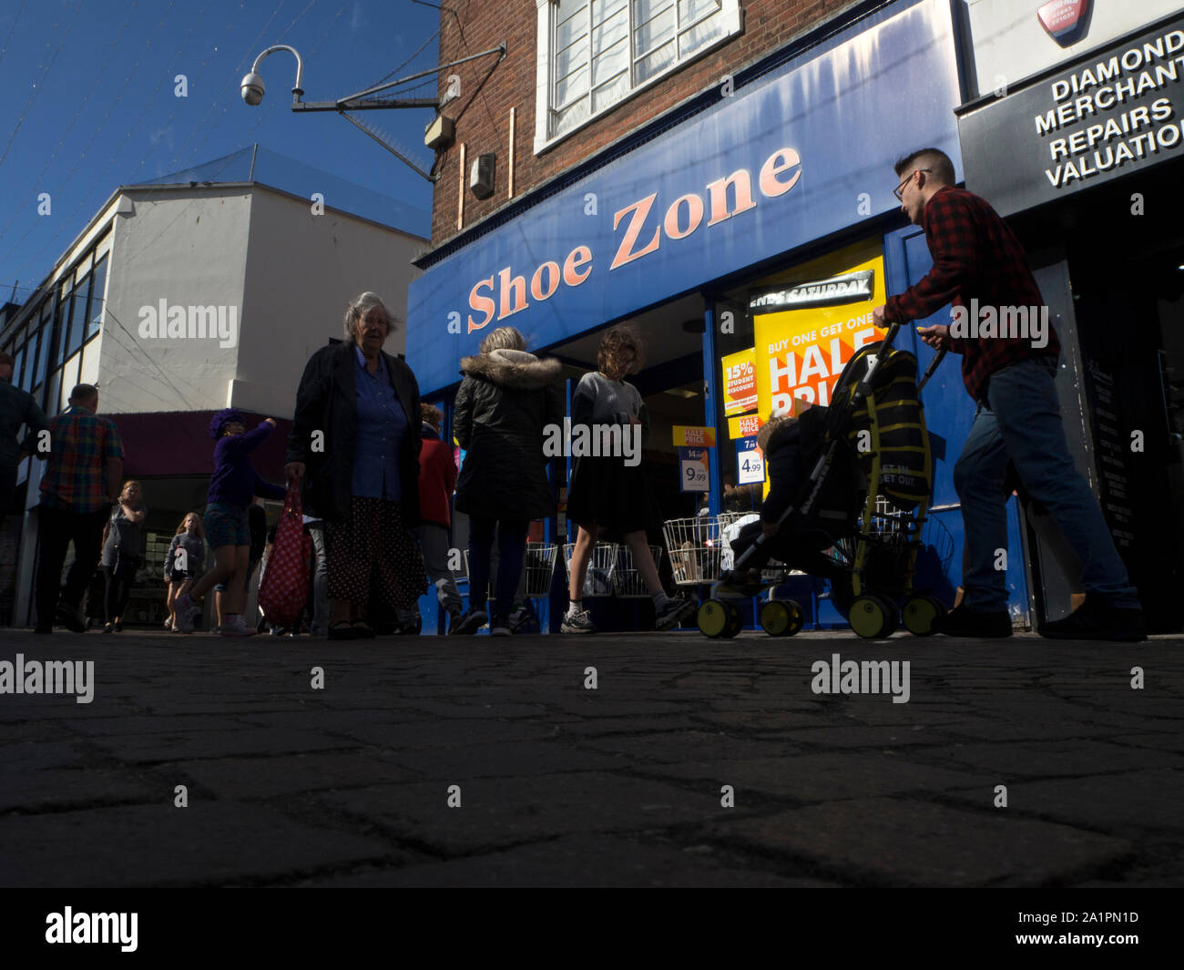 Shoe Zone high street shop Stock Photo - Alamy