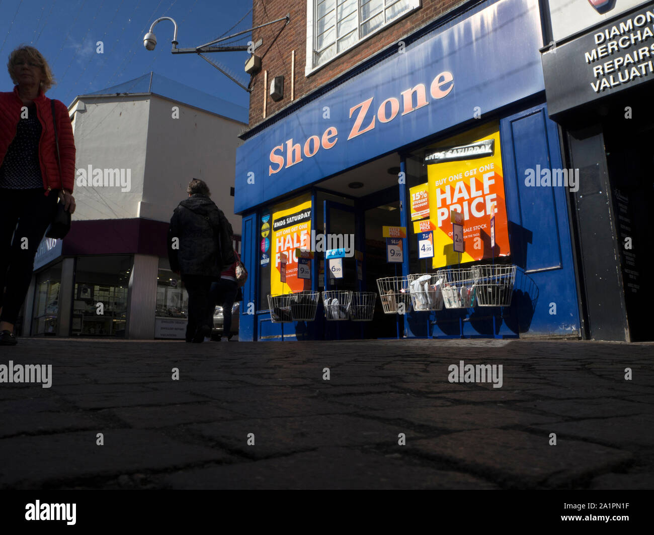 Shoe Zone high street shop Stock Photo - Alamy