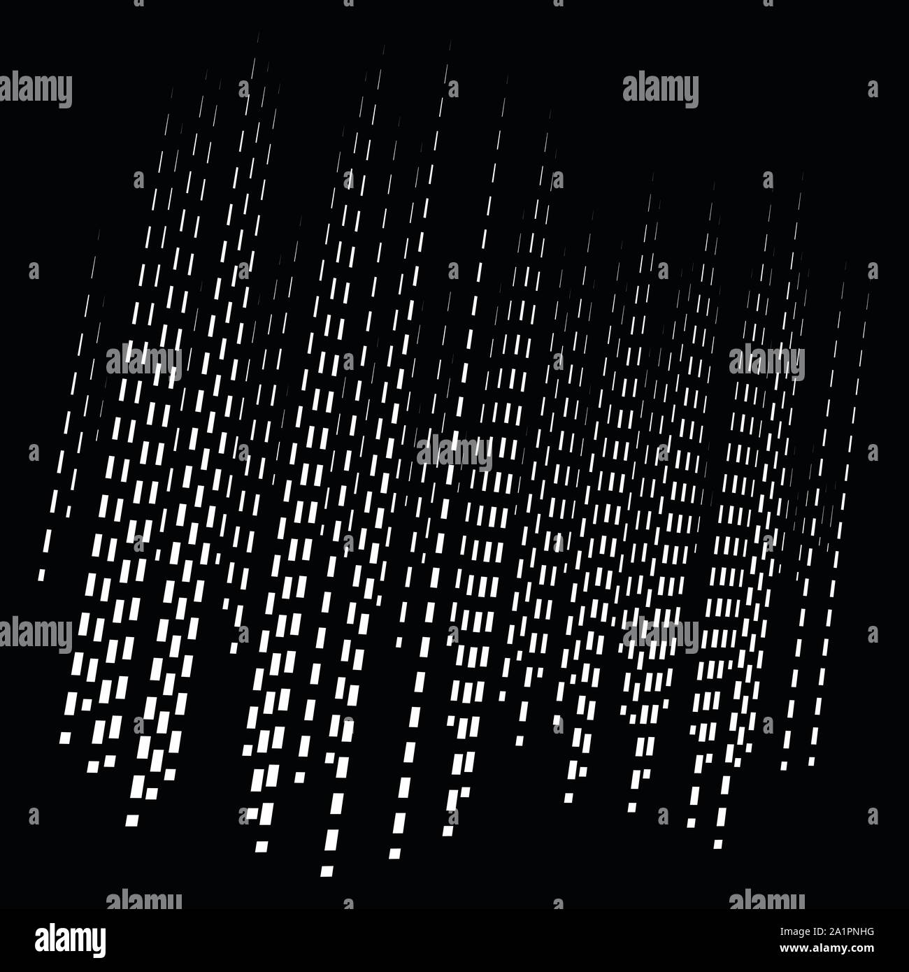 Dynamic lines pattern. Stripes half-tone element. Dashed, segments ...