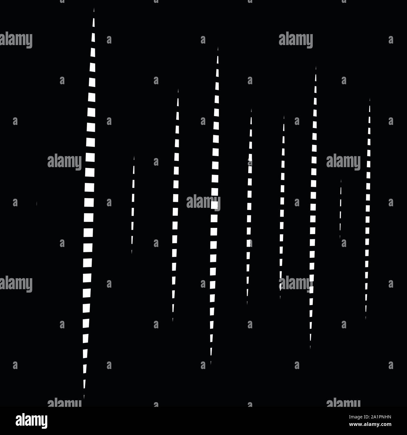 Dynamic lines pattern. Stripes half-tone element. Dashed, segments ...