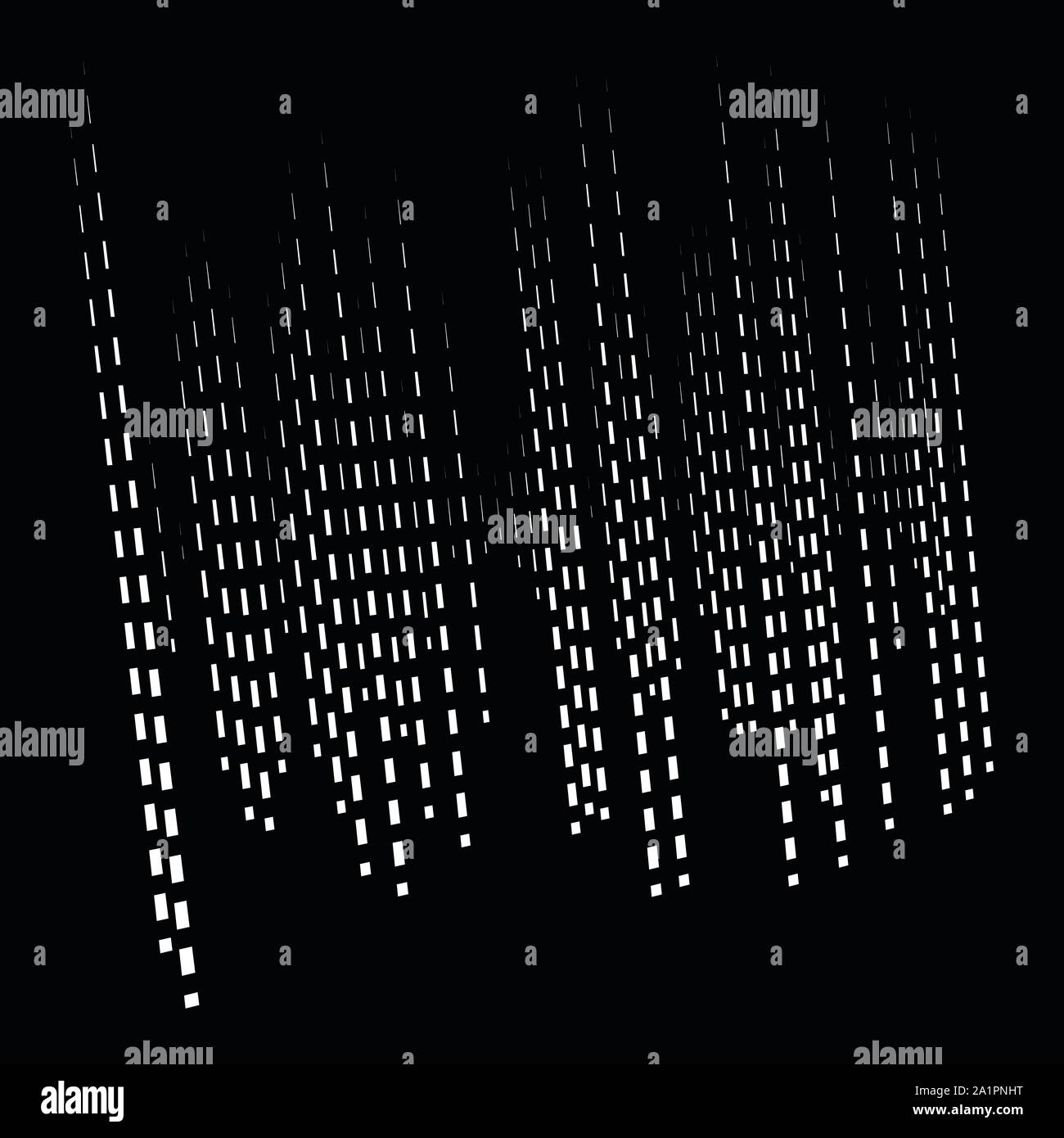 Dynamic lines pattern. Stripes half-tone element. Dashed, segments ...