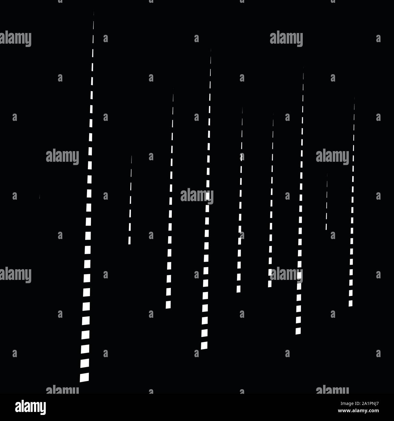 Dynamic lines pattern. Stripes half-tone element. Dashed, segments ...