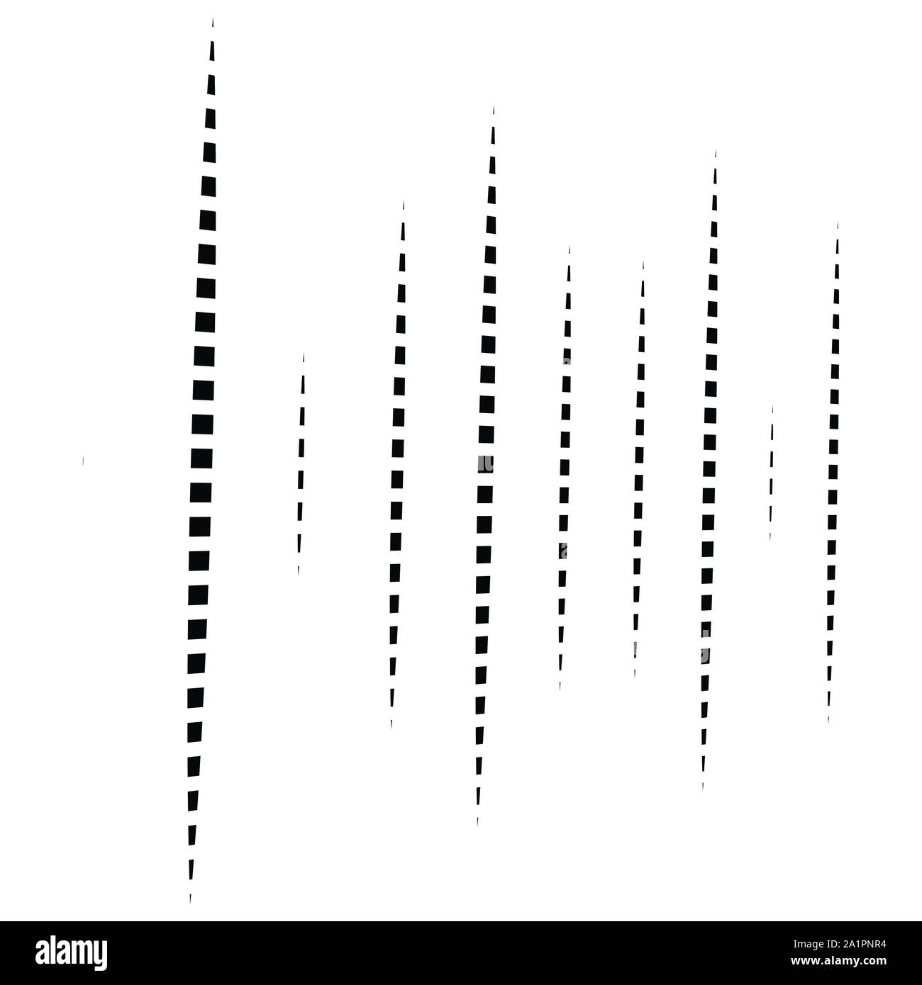 Dynamic lines pattern. Stripes half-tone element. Dashed, segments ...