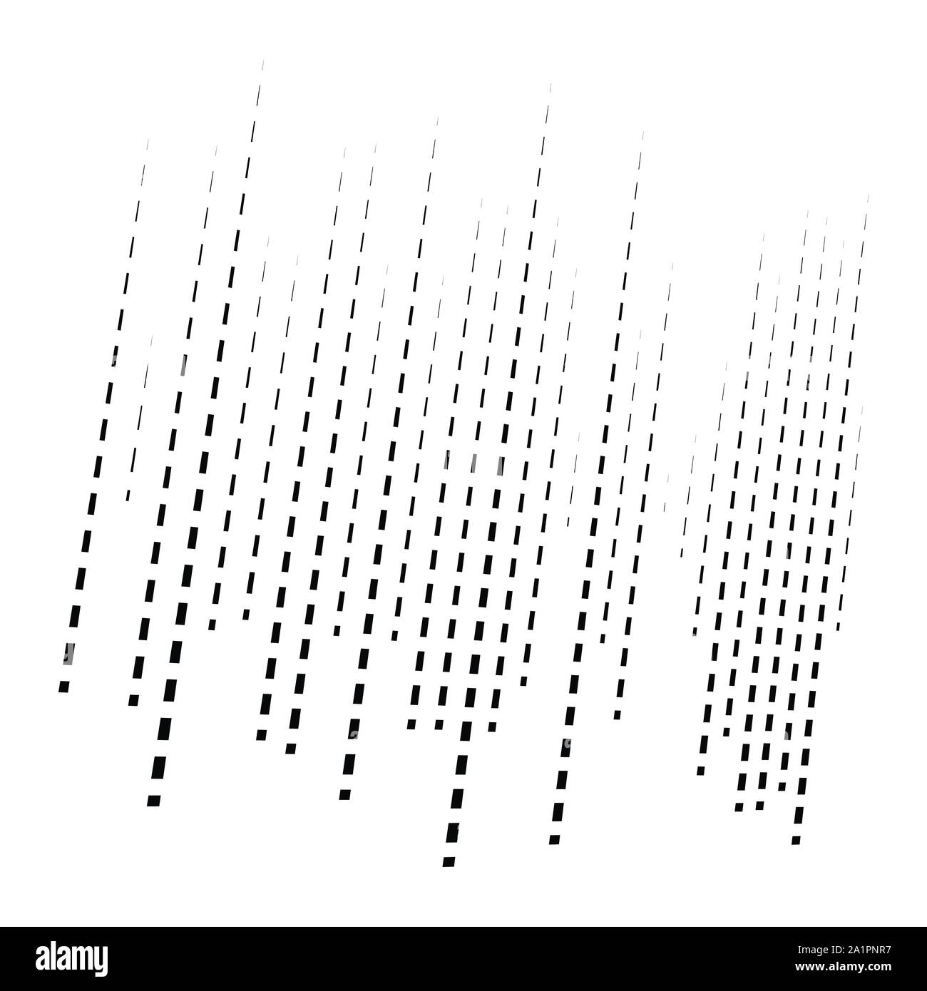 Dynamic lines pattern. Stripes half-tone element. Dashed, segments ...