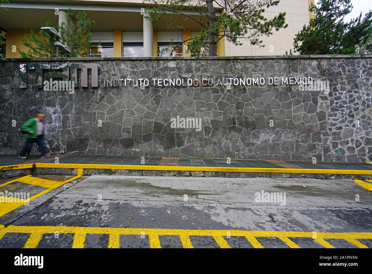 MEXICO CITY, MEXICO- 9 SEP 2017- View of the campus of the Instituto ...