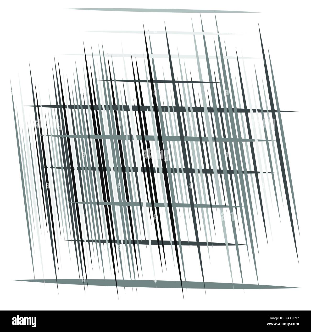 random tilt, oblique grid, mesh pattern. dynamic slanting intersect lines. abstract grate design ...