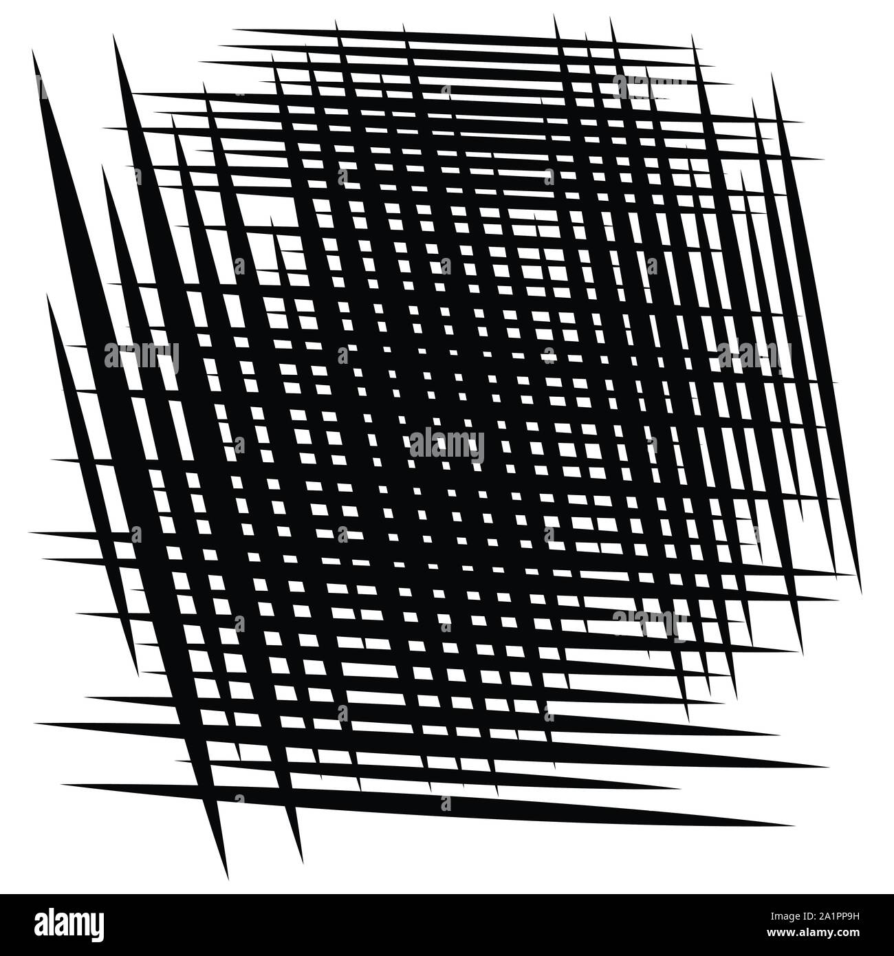 random tilt, oblique grid, mesh pattern. dynamic slanting intersect lines. abstract grate design ...