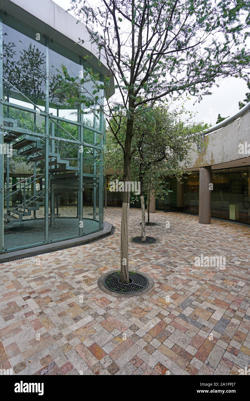 MEXICO CITY, MEXICO- 9 SEP 2017- View of the campus of the Instituto ...