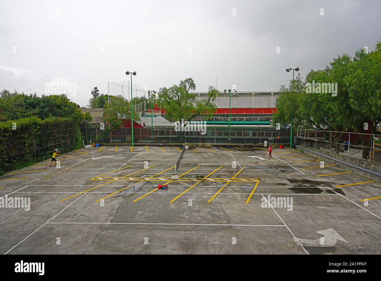 MEXICO CITY, MEXICO- 9 SEP 2017- View of the campus of the Instituto ...