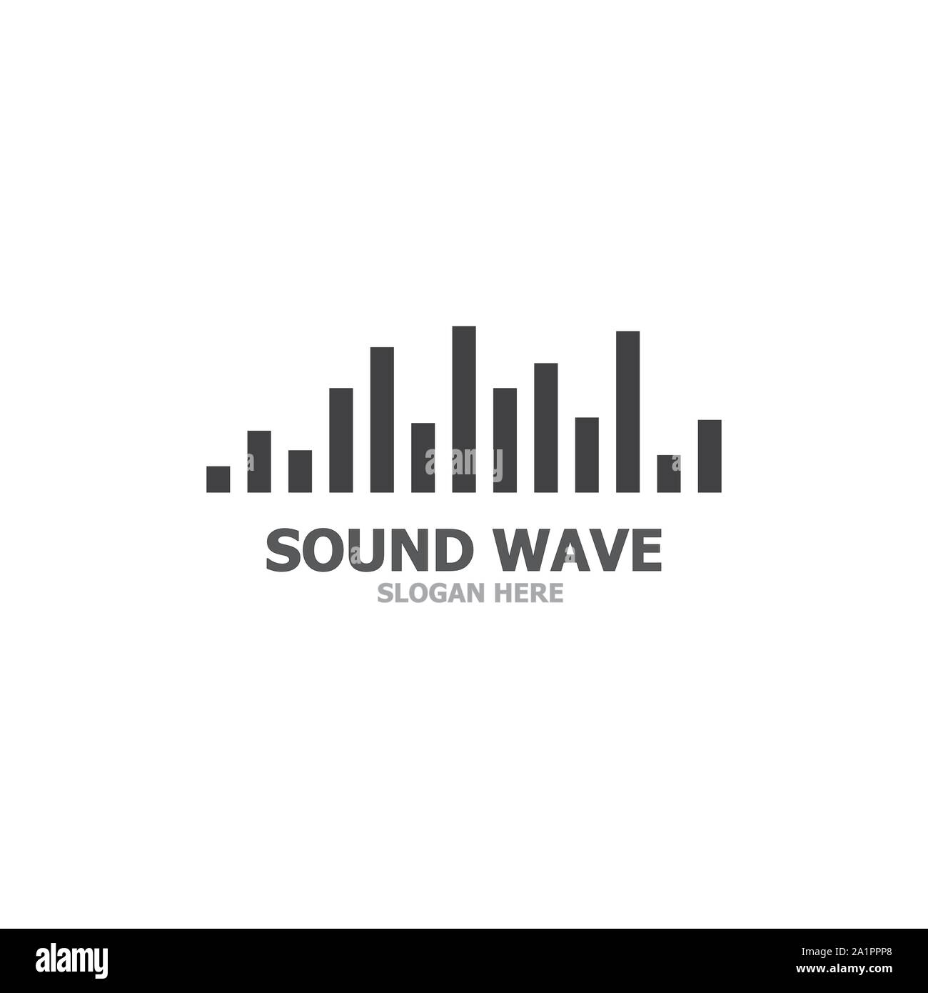 Sound wave logo template vector icon illustration Stock Vector Image ...