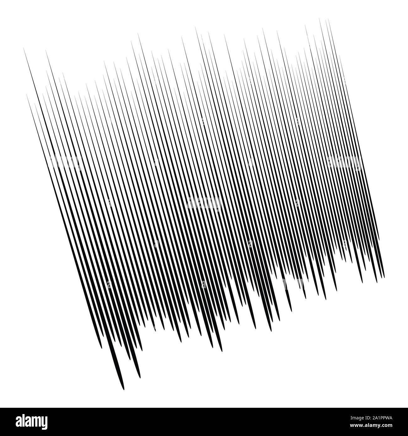 Dynamic comic burst lines. Vertical random straight stripes. Irregular ...