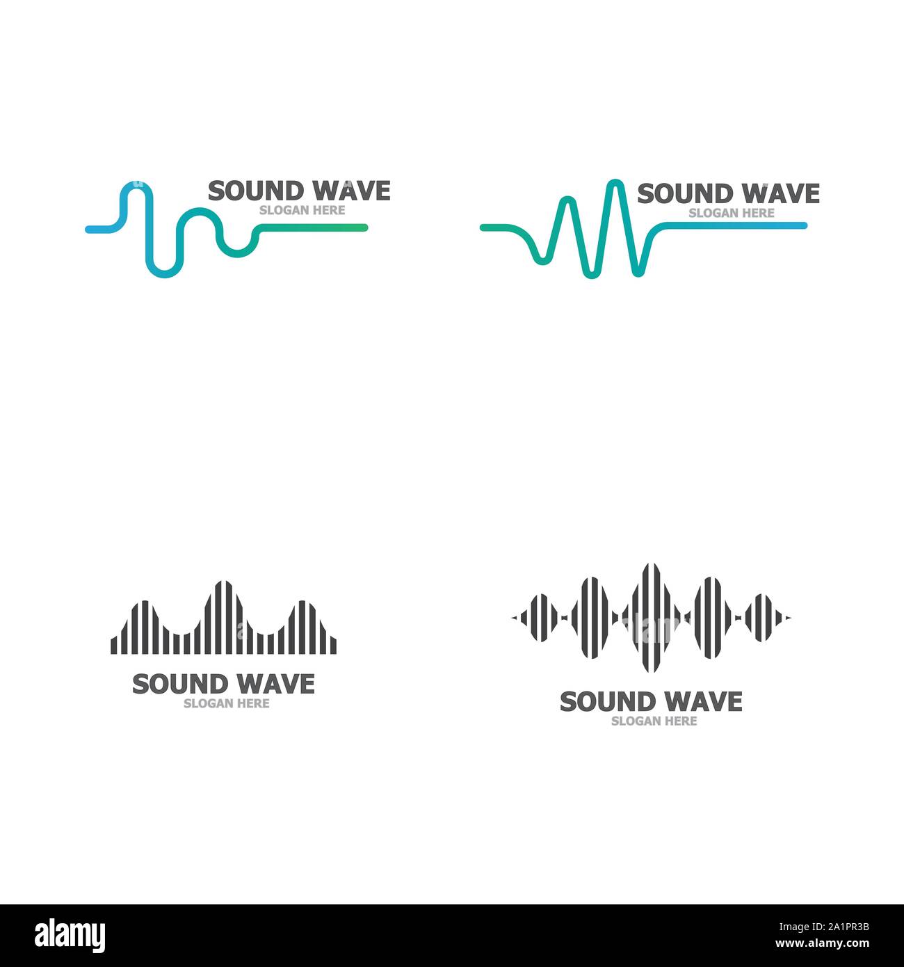Sound wave logo template vector icon illustration Stock Vector Image ...