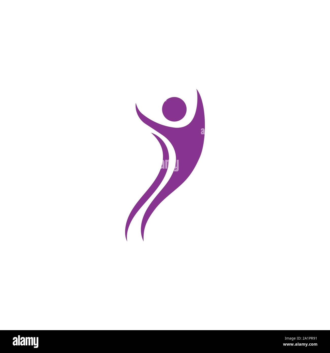 Healthy Life woman Logo template vector Stock Vector Image & Art - Alamy