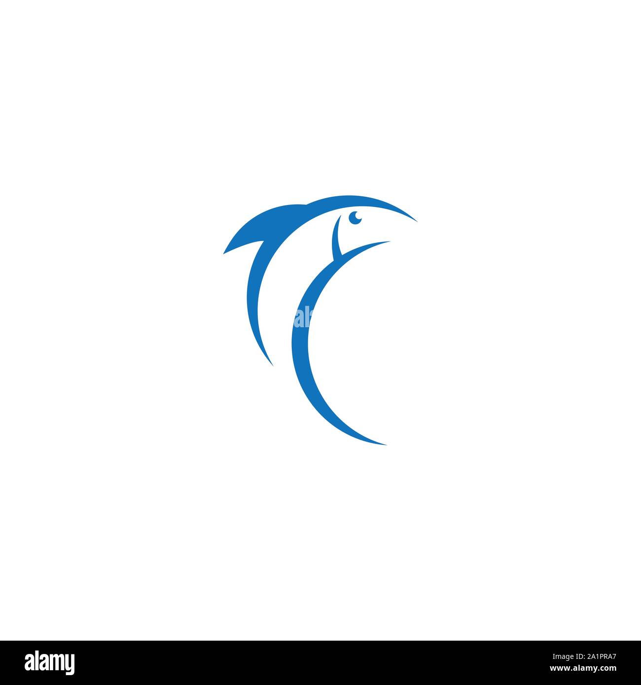 Fish jump Logo Template vector icon design Stock Vector Image & Art - Alamy