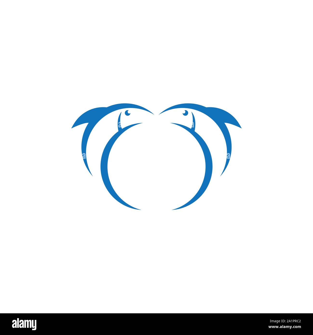 Fish jump Logo Template vector icon design Stock Vector Image & Art - Alamy