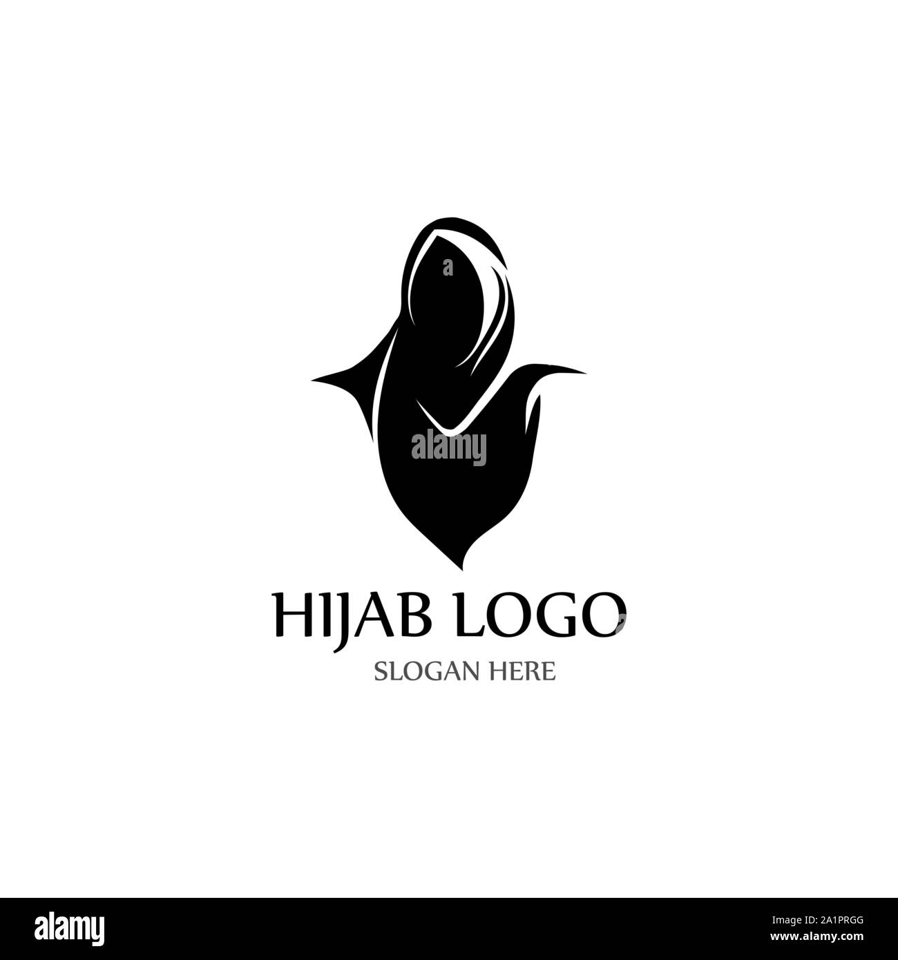 hijab logo and symbol vector Stock Vector Image & Art - Alamy