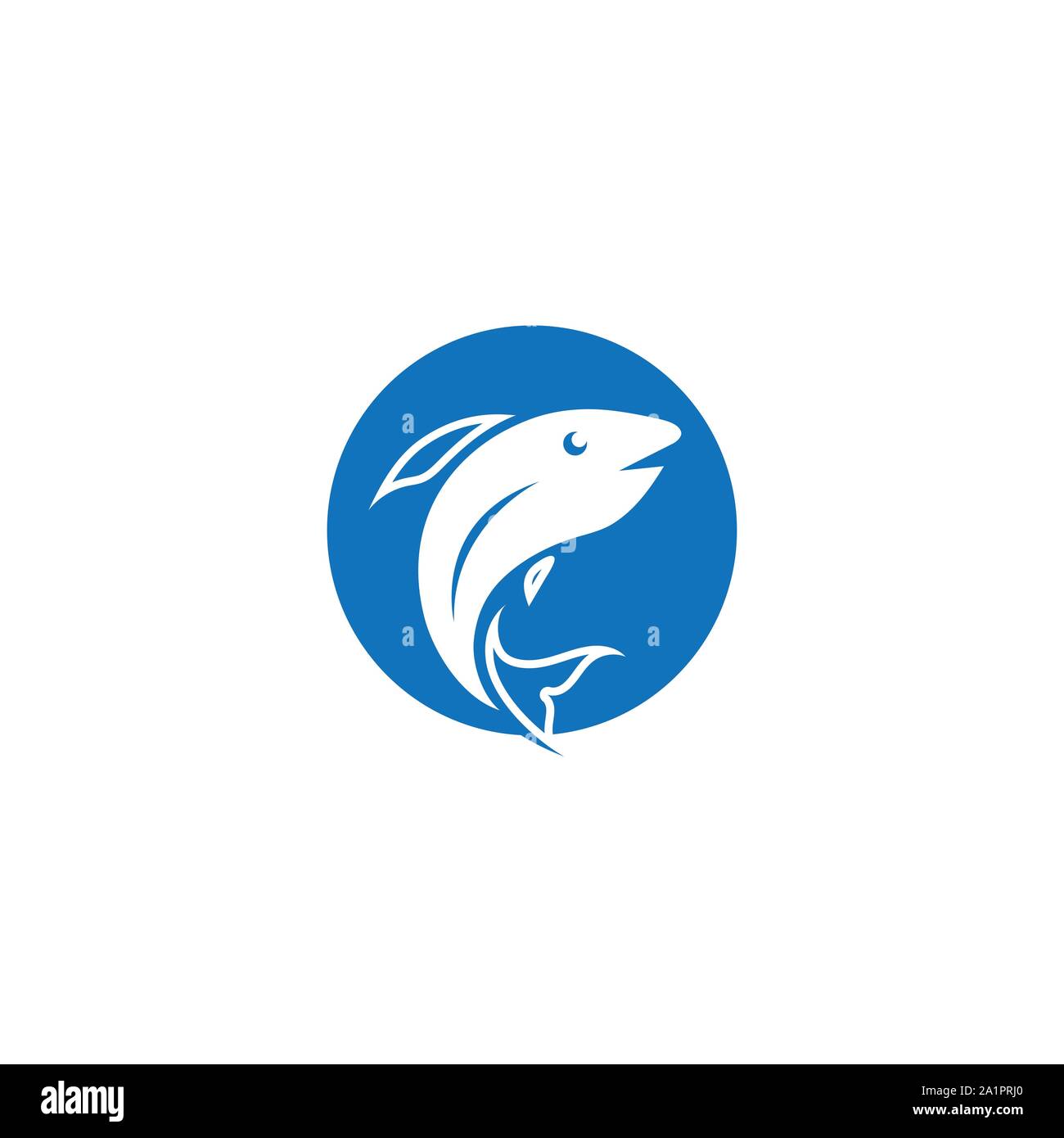 Fish jump Logo Template vector icon design Stock Vector Image & Art - Alamy
