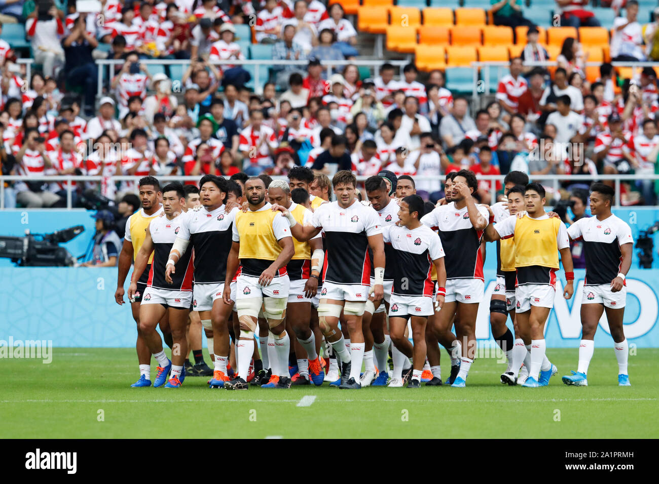 Fukuroi, Shizuoka, Japan. 28th Sep, 2019. Japan team group (JPN) Rugby ...