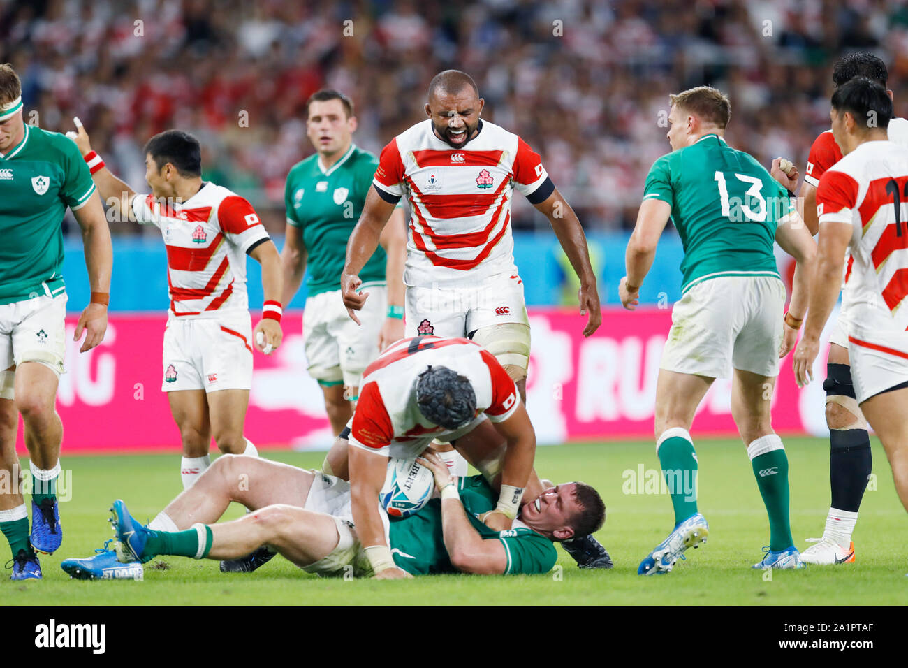 Fukuroi, Shizuoka, Japan. 28th Sep, 2019. Michael Leitch (JPN) Rugby ...