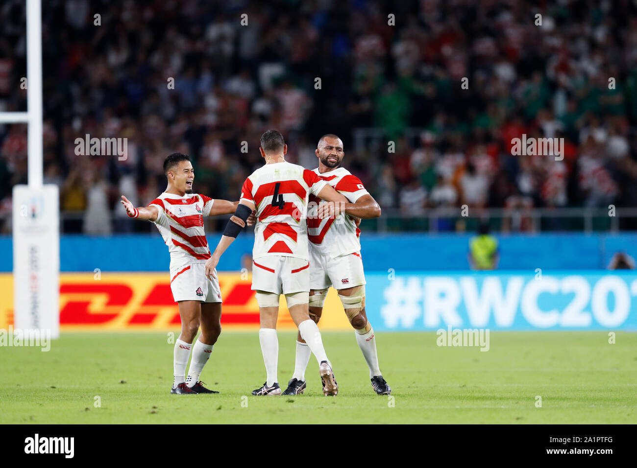 Shizuoka, Japan. 28th Sep, 2019. (L to R) Yu Tamura, Luke Thompson ...
