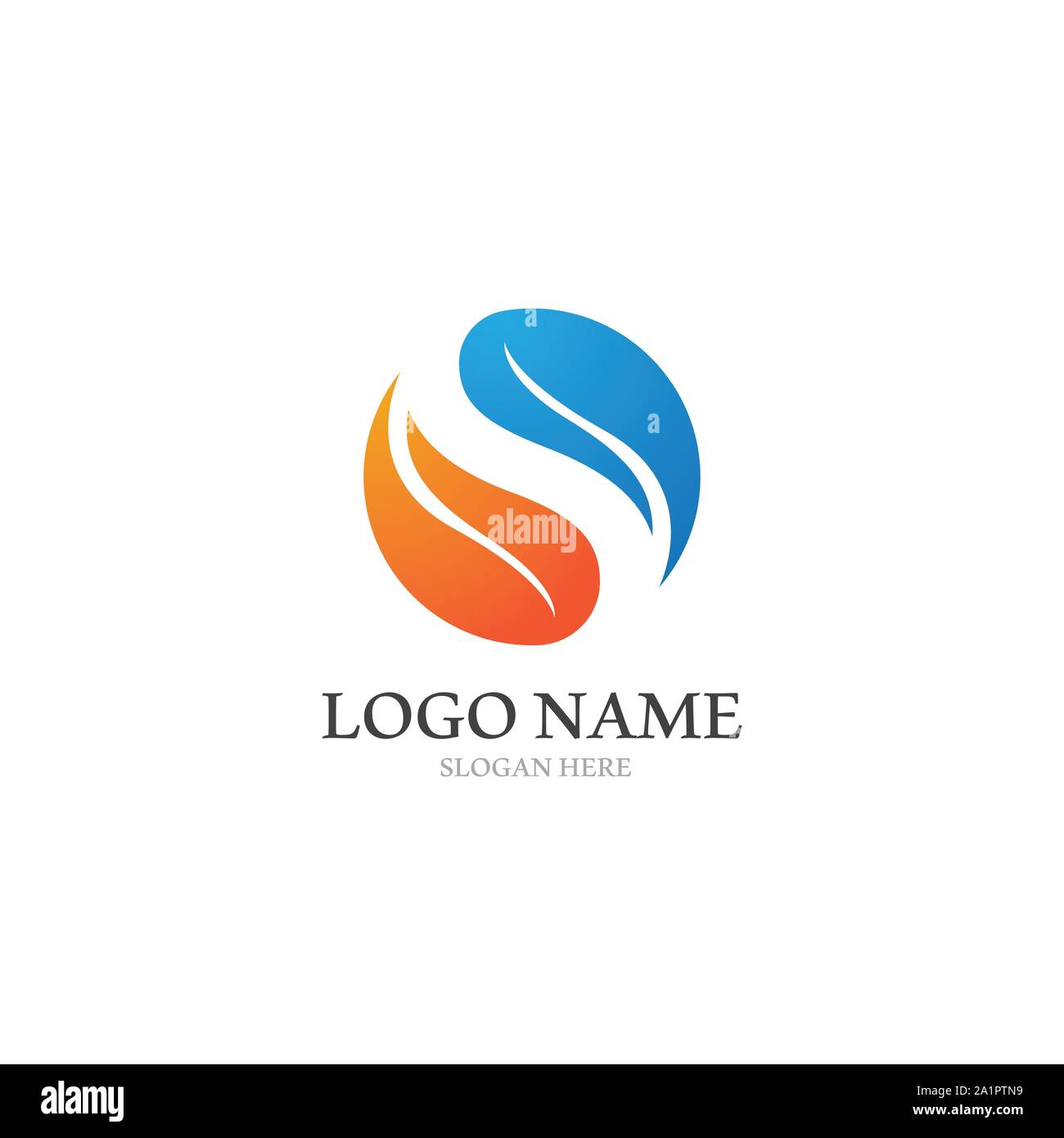 Yin business company logo Stock Vector Images - Alamy