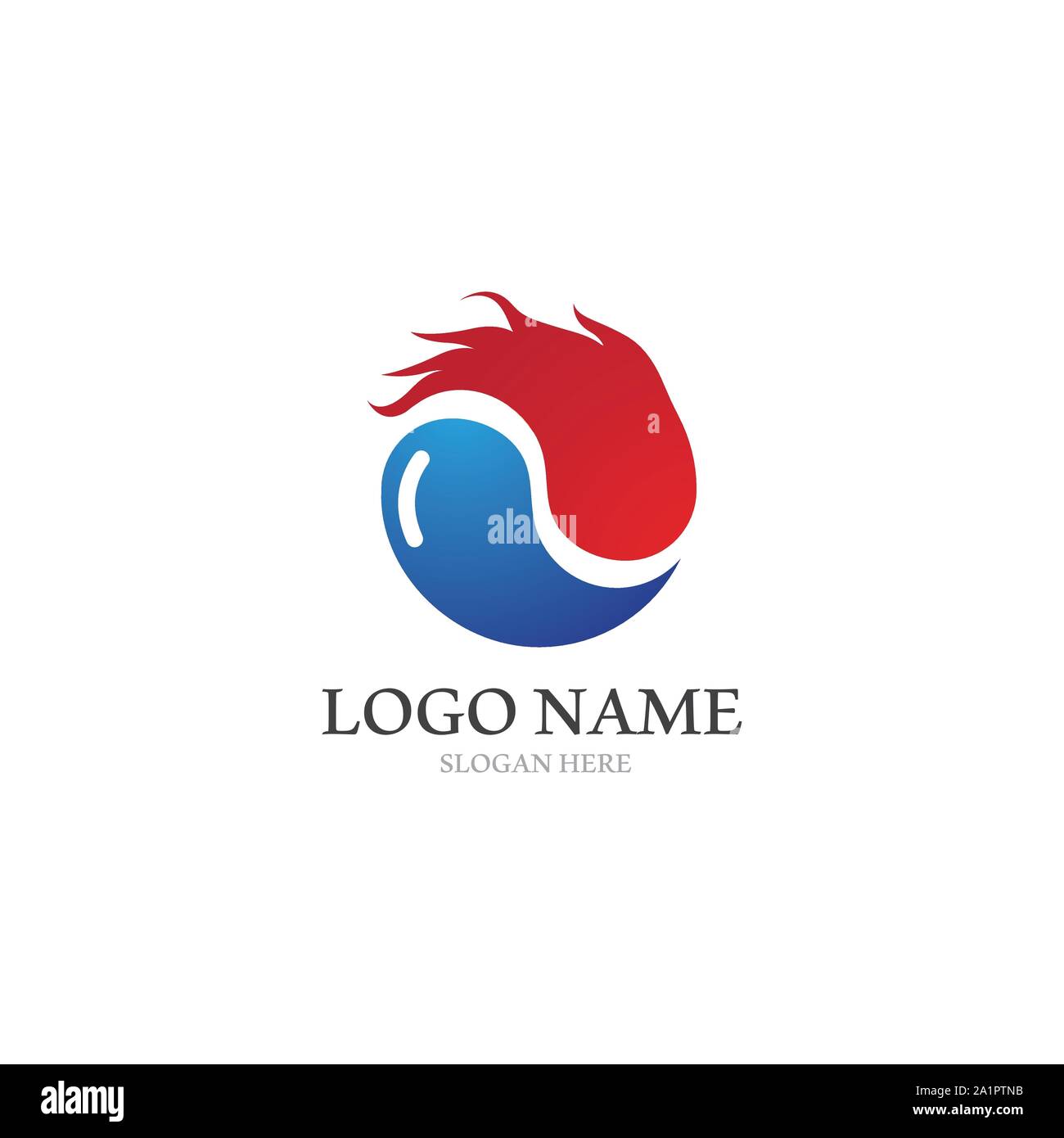 Yin yang logo icon vector Stock Vector Image & Art - Alamy