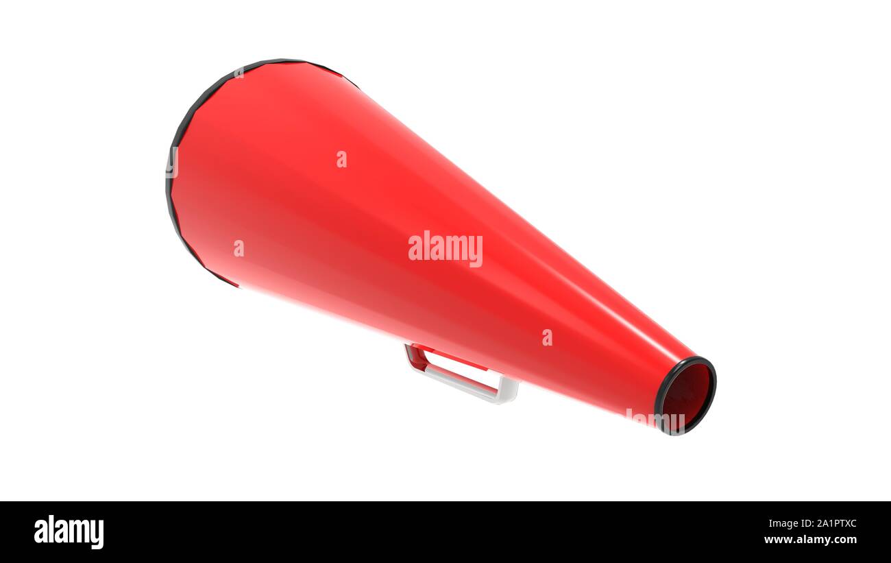 3d rendering of a cheering horn isolated in white background Stock ...