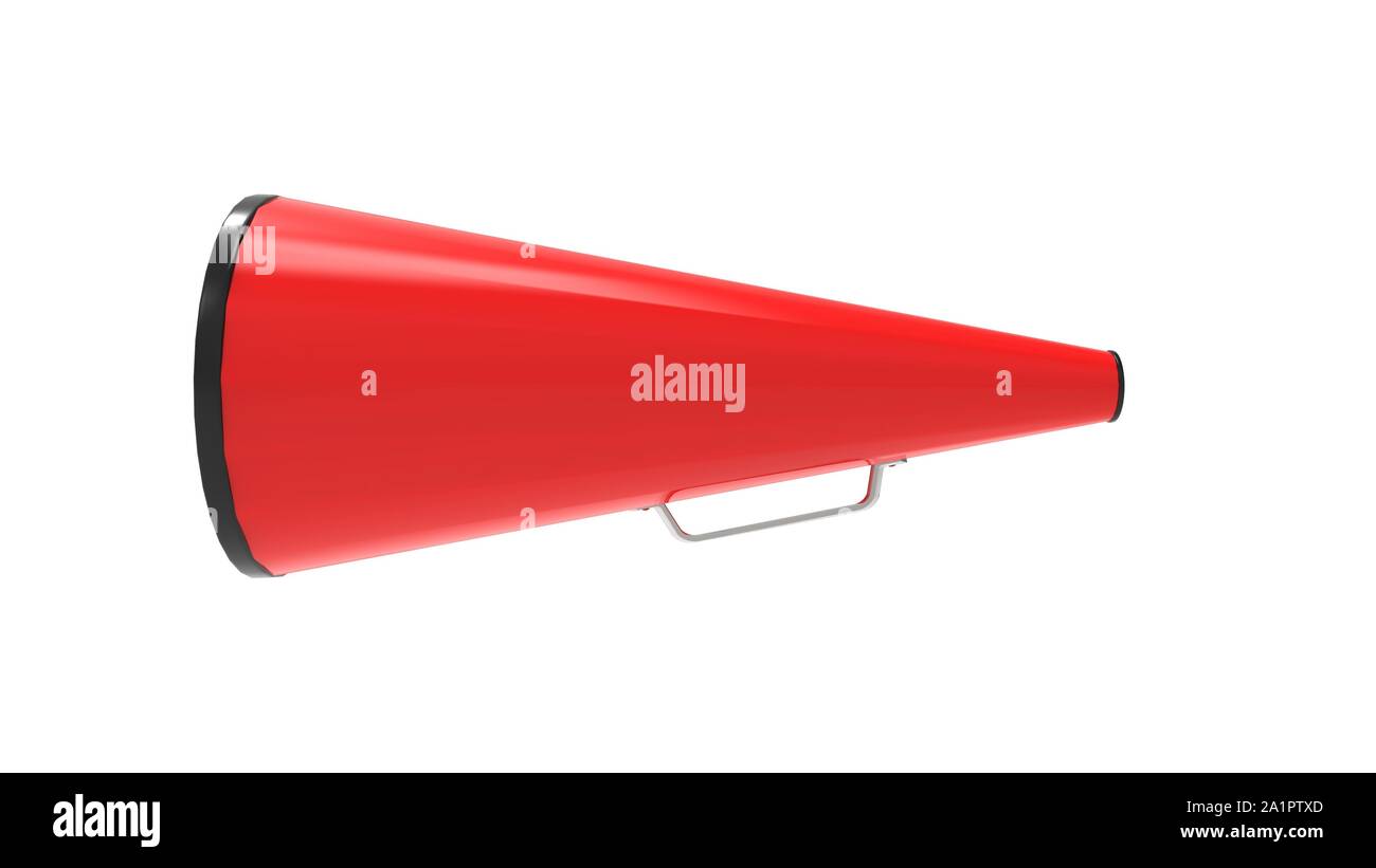 3d rendering of a cheering horn isolated in white background Stock ...