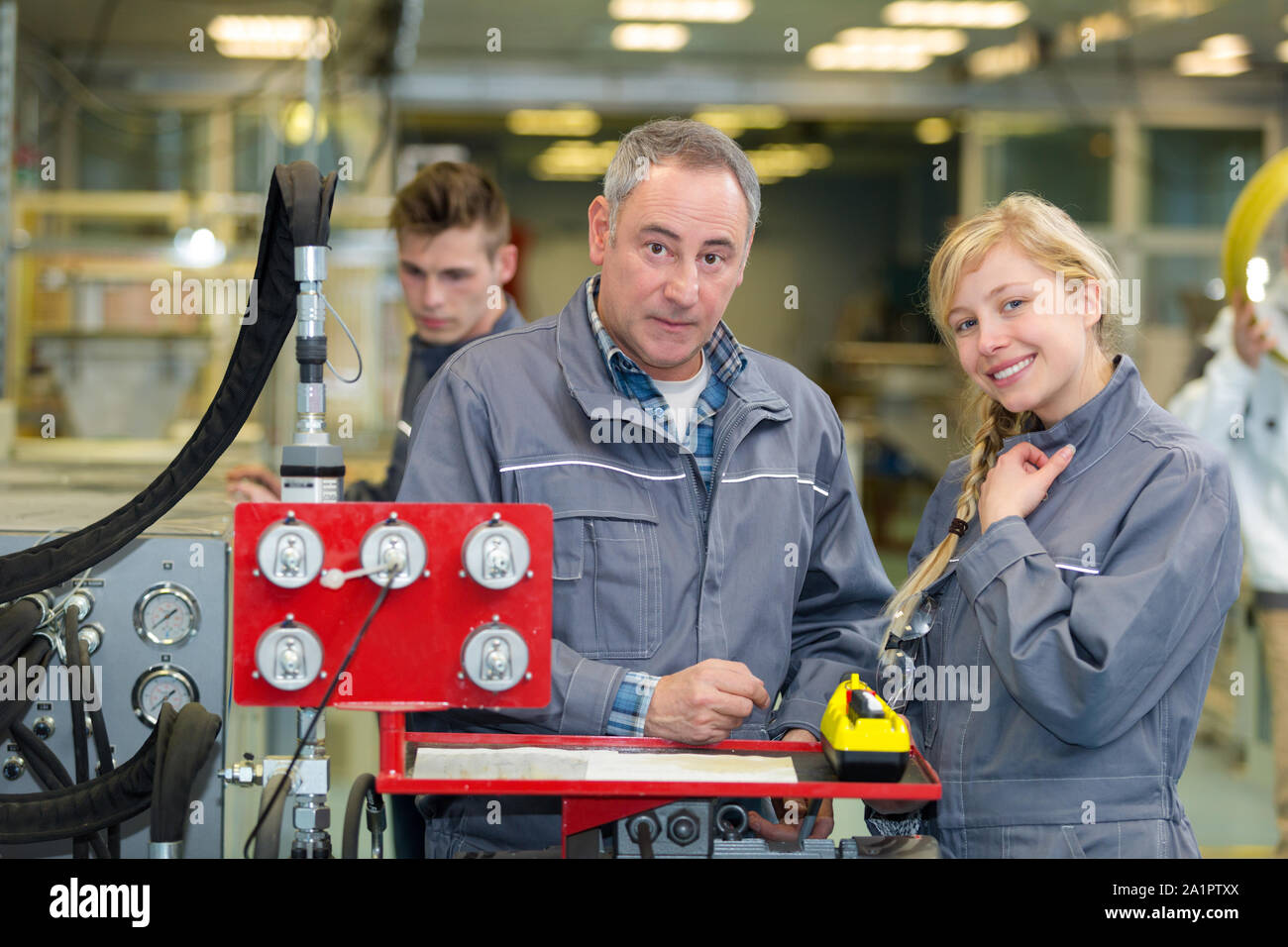 portrait of people at a processing factory Stock Photo - Alamy