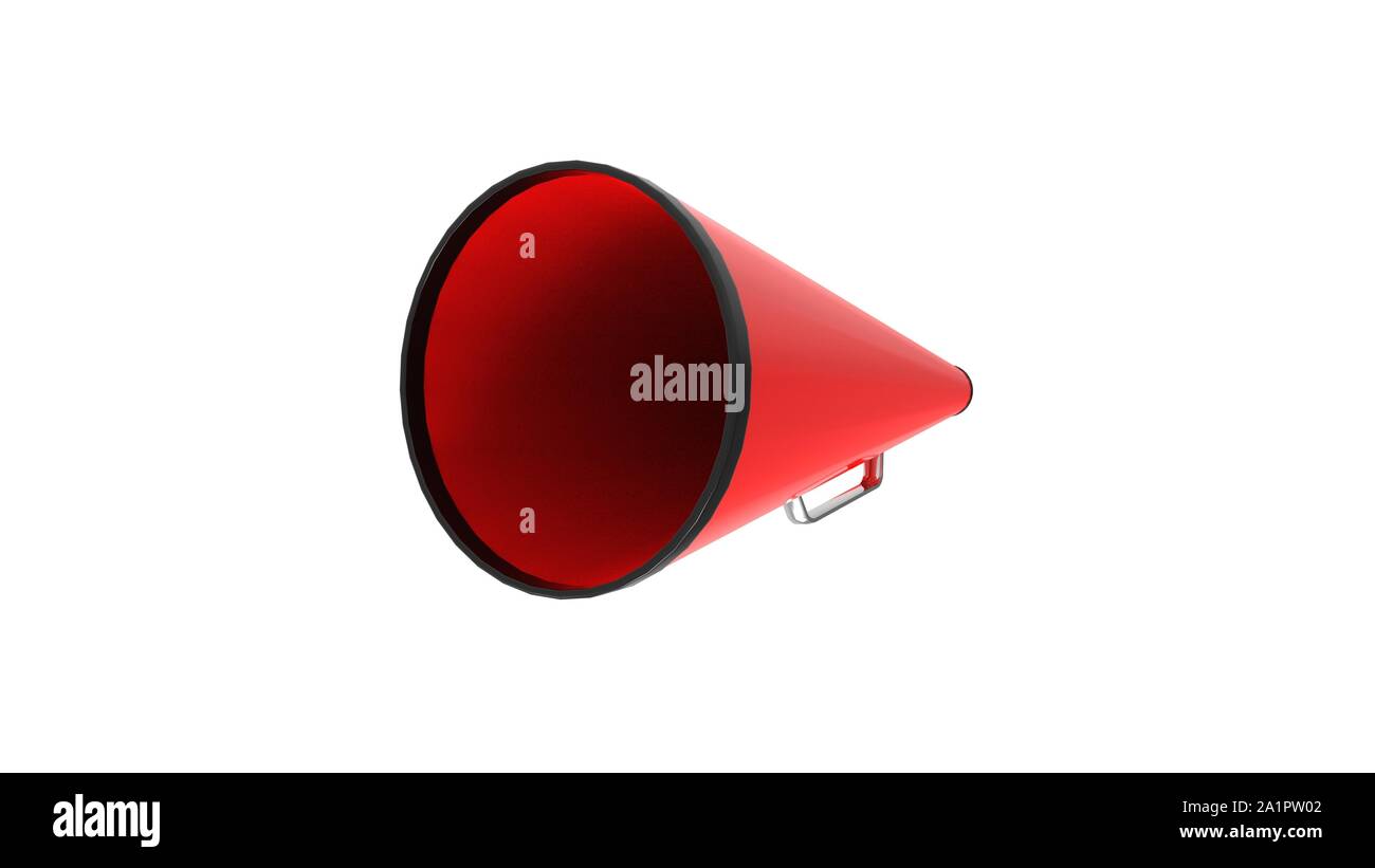 3d rendering of a cheering horn isolated in white background Stock ...