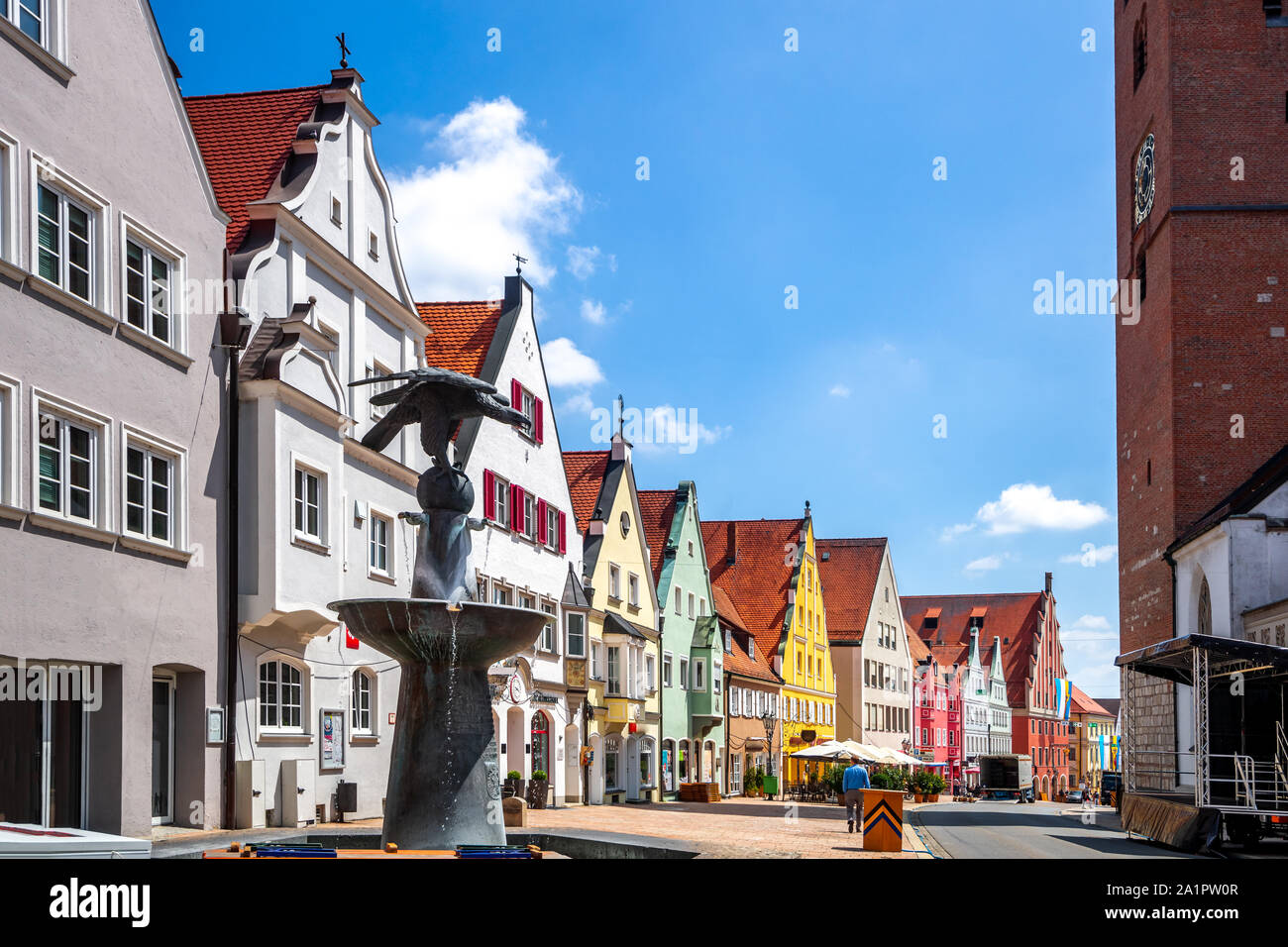 Historical city of Donauwoerth, Bavaria, Germany Stock Photo - Alamy