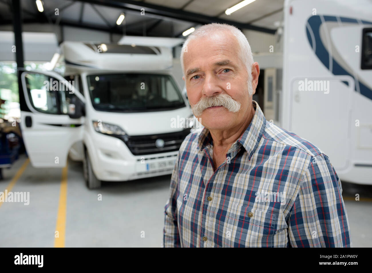 Man in campervan hi-res stock photography and images - Alamy