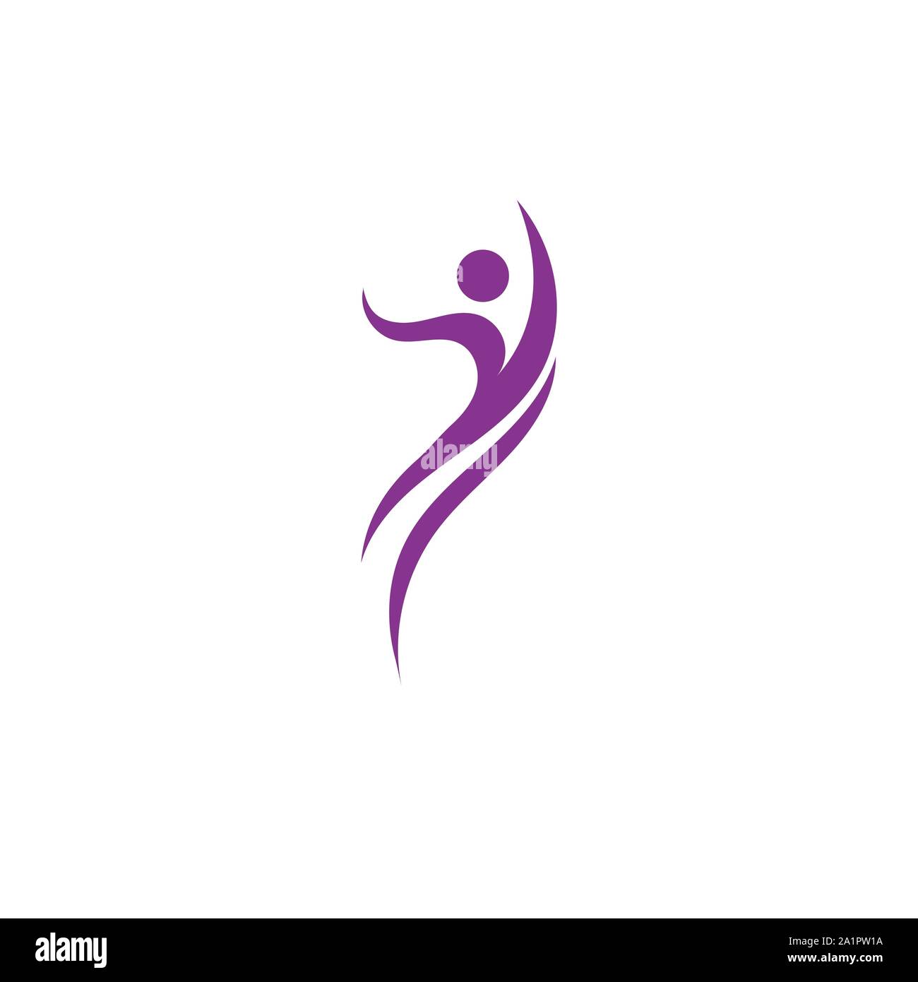 Healthy Life woman Logo template vector Stock Vector Image & Art - Alamy