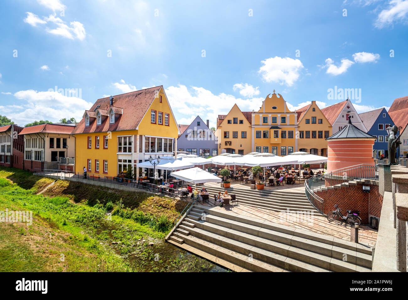 Historical city of Donauwoerth, Bavaria, Germany Stock Photo - Alamy