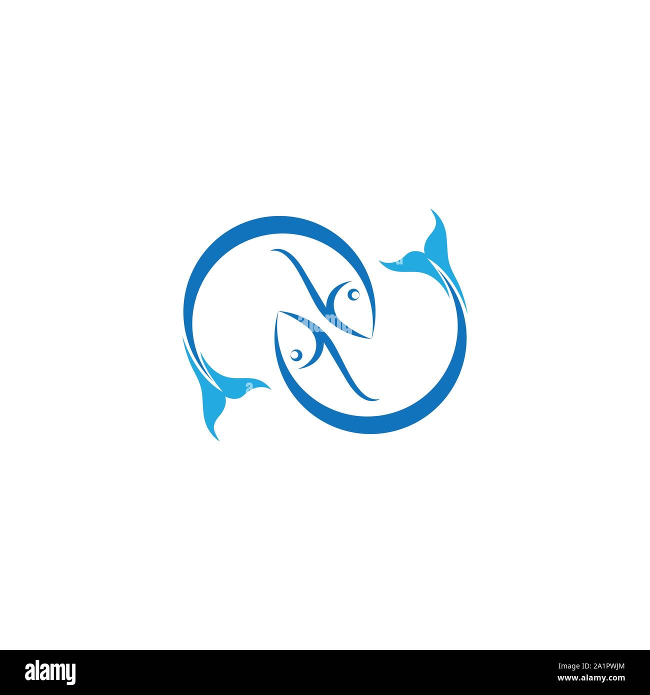 Fish jump Logo Template vector icon design Stock Vector Image & Art - Alamy