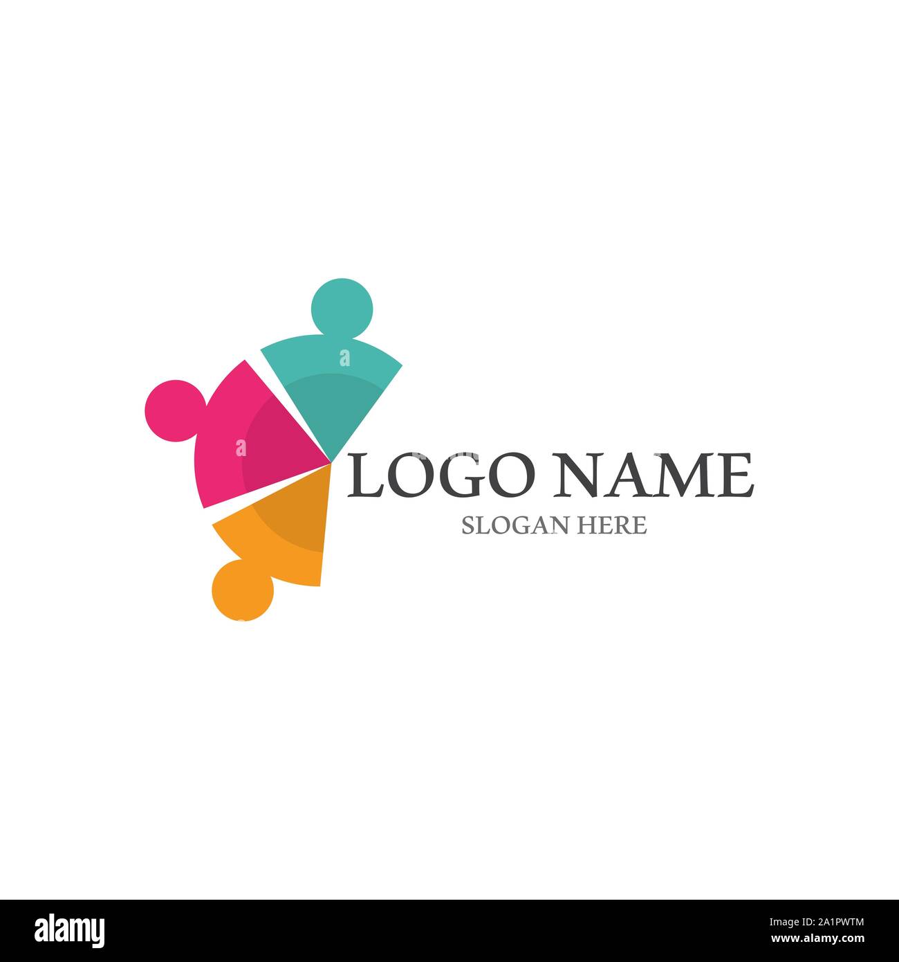 Community, network and social icon design template Stock Vector Image ...