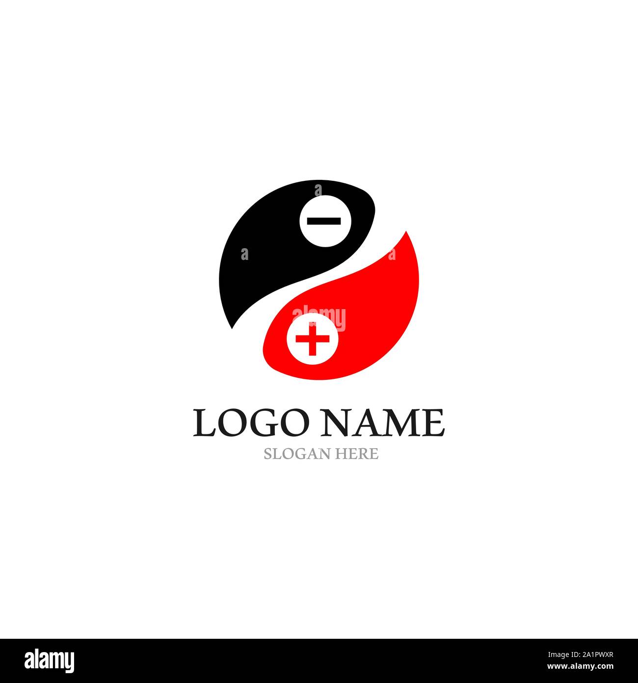 Yin yang logo icon vector Stock Vector Image & Art - Alamy