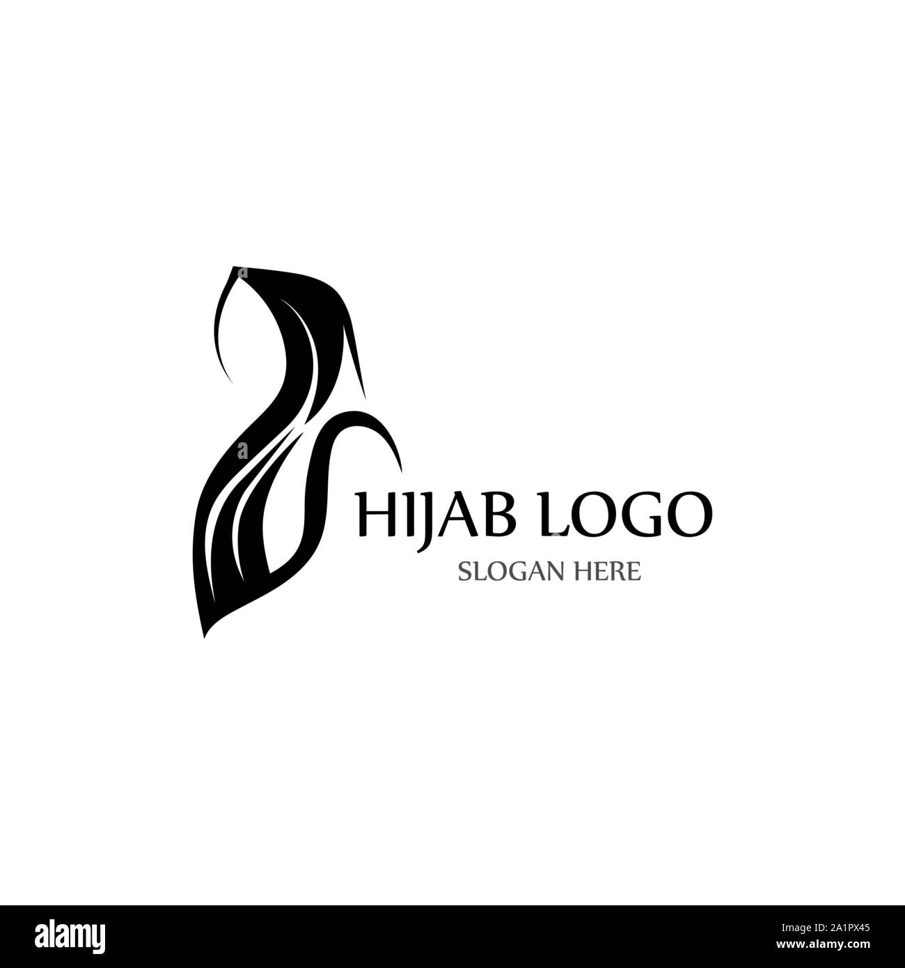 hijab logo and symbol vector Stock Vector Image & Art - Alamy