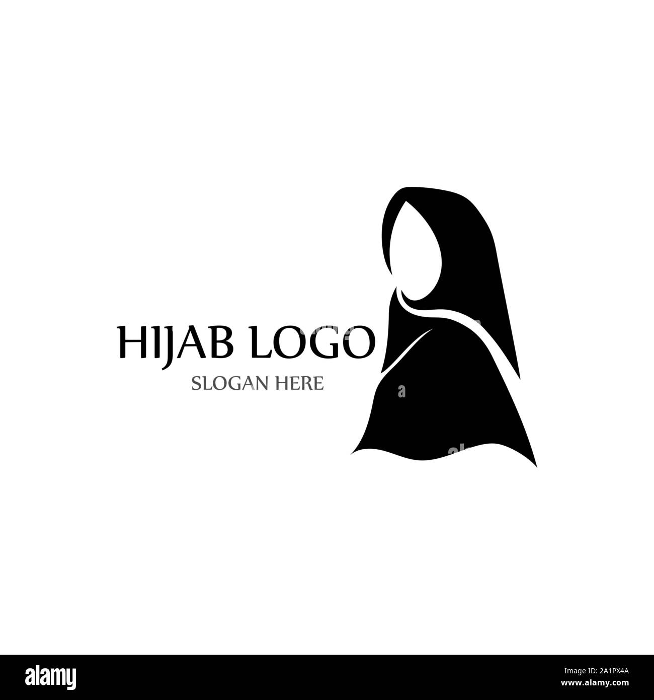 hijab logo and symbol vector Stock Vector Image & Art - Alamy