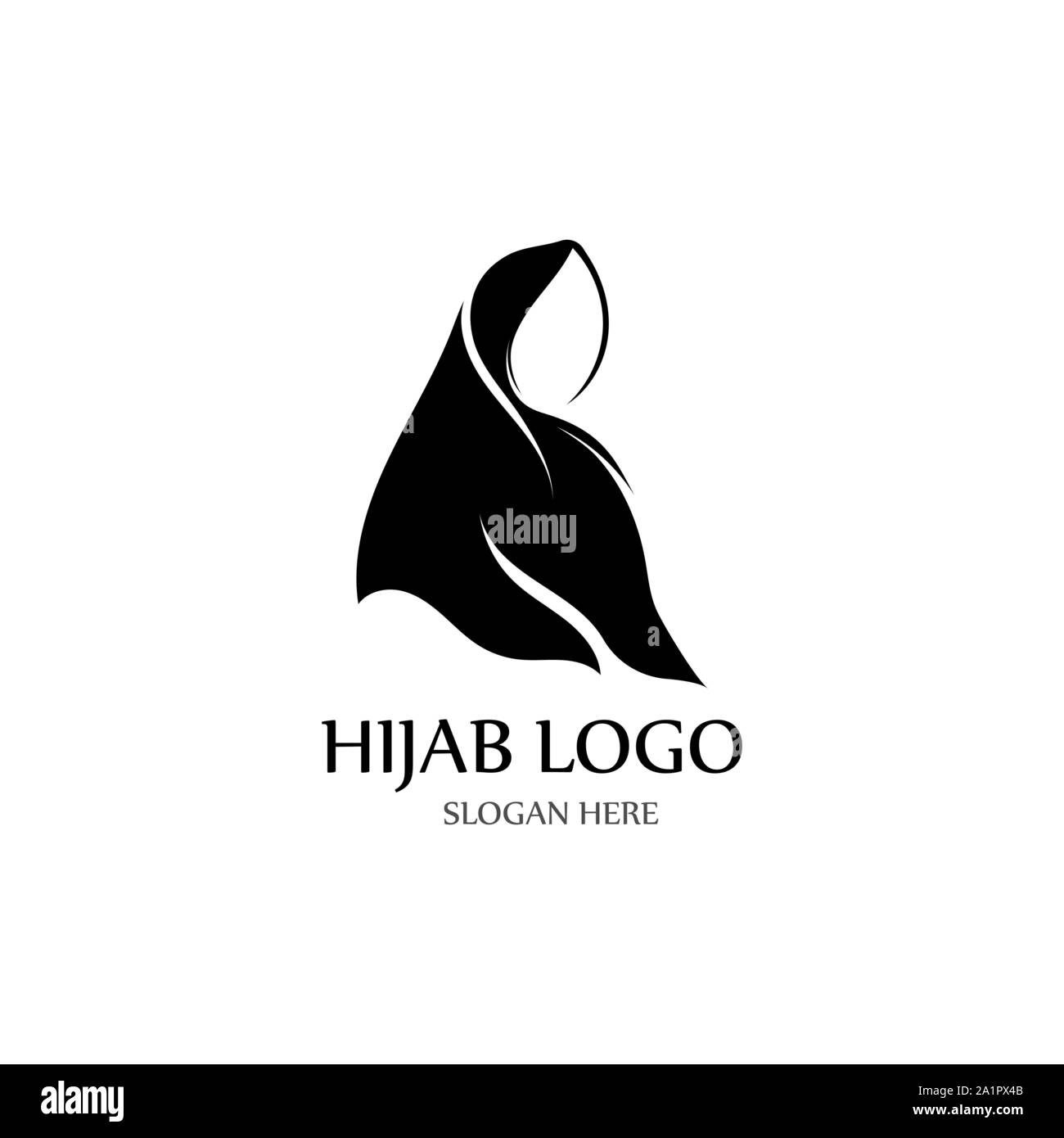 hijab logo and symbol vector Stock Vector Image & Art - Alamy