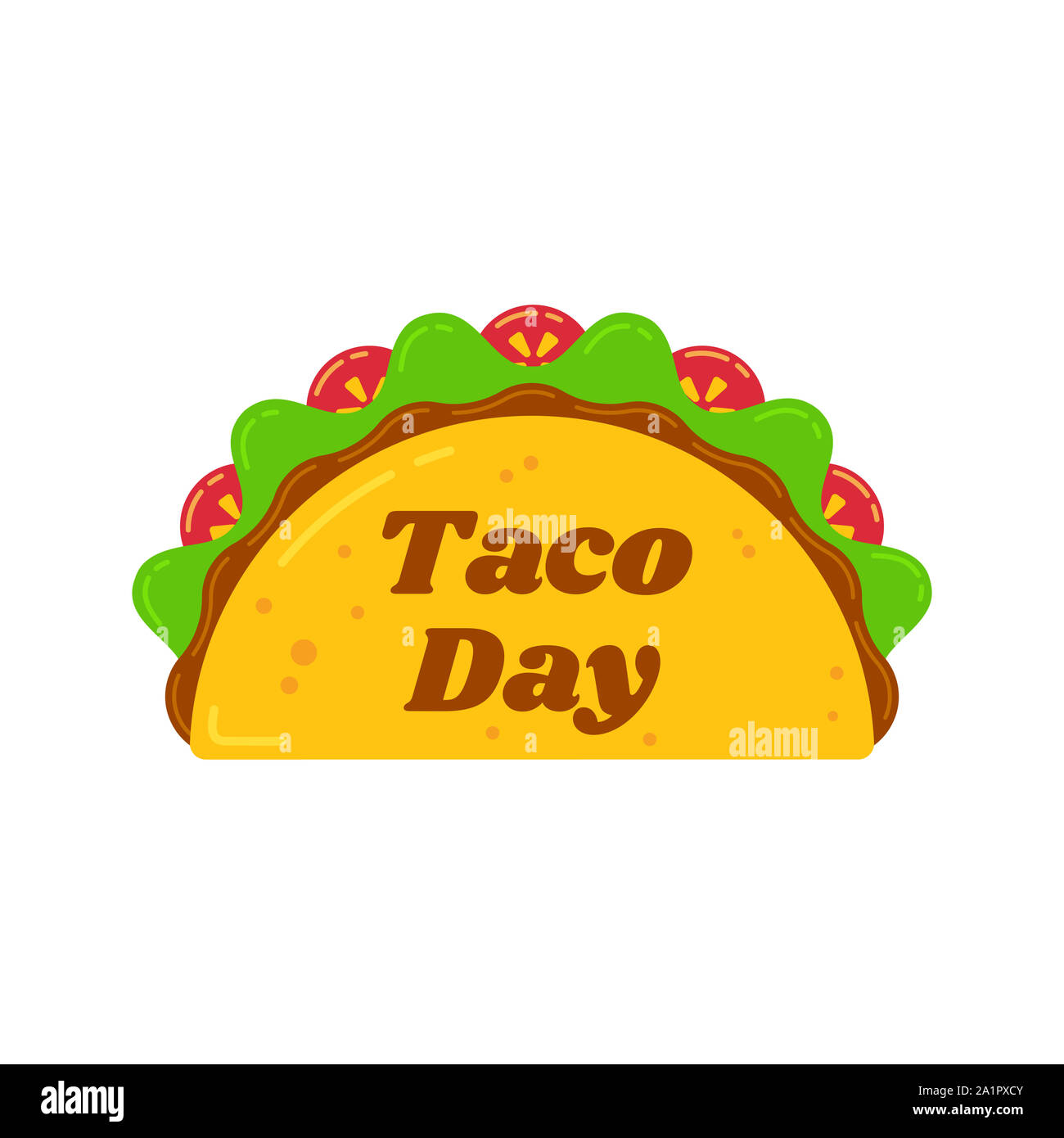 Traditional tacos meal national festival illustration. Spicy delicious ...