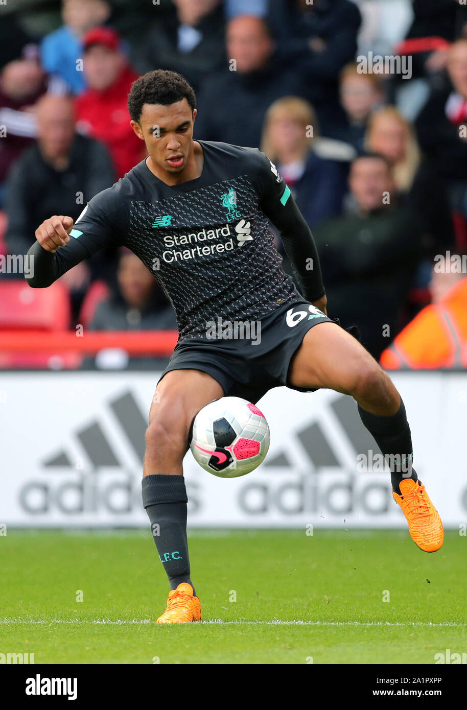 Liverpool's Trent Alexander-Arnold during the Premier League match at ...